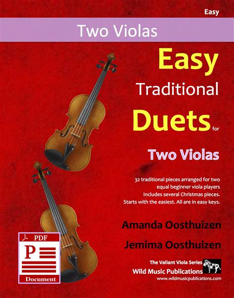 Easy Traditional Duets For Two Violas Download Wild Music Publications