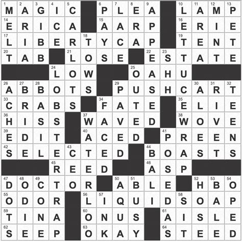 Usa Today Crossword Answers Free Printable Crosswords