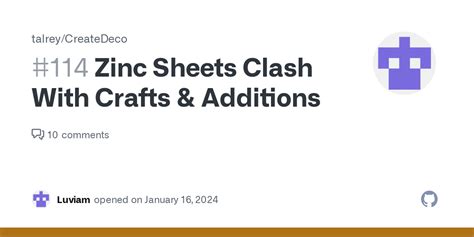 Zinc Sheets Clash With Crafts And Additions · Issue 114 · Talrey