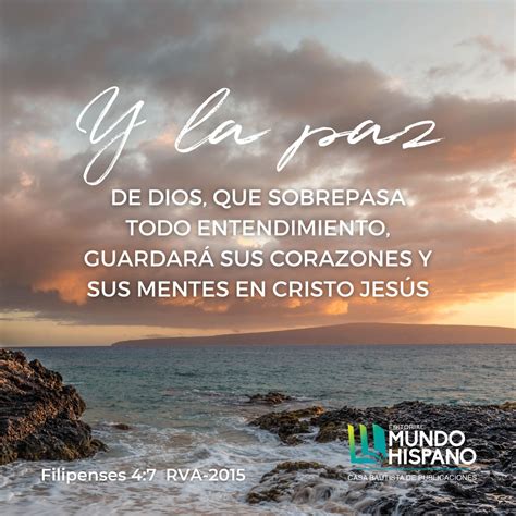 Editorial Y La Paz De Dios Que Sobrepasa Todo Entendimiento