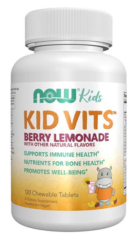 Kids Vitamins | Berry Lemonade Chewables | NOW Supplements