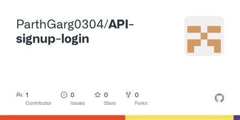 Github Parthgarg0304api Signup Login