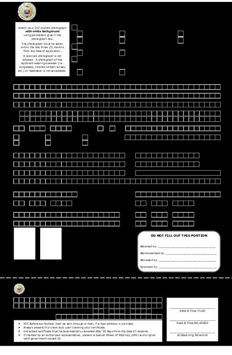 Emigration Clearance Certificate Ecc Application Form Pdfcoffeecom