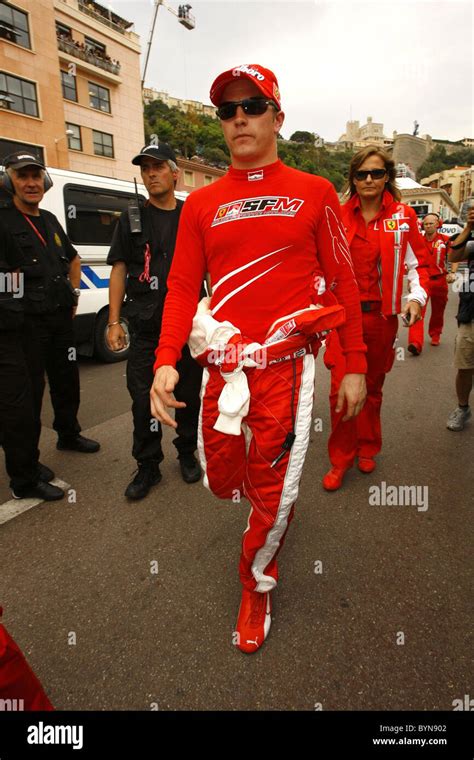 Kimi Raikkonen The Monaco Formula One Grand Prix Practice Session Day
