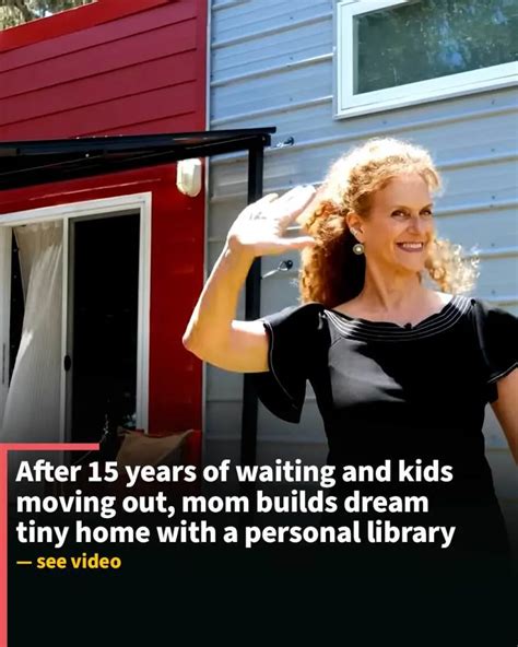 Empty Nester Mom Builds Dream Tiny Home With Personal Library