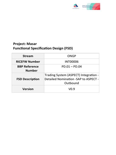 Masar Ongp Fsd Int00006 V10 Pdf Web Service Parameter Computer