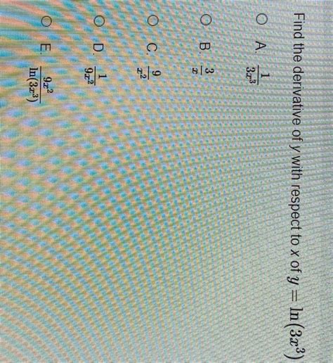 Solved Find The Derivative Of Y With Respect To X Of Chegg