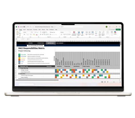 Raci Excel Template Responsibility Assignment Matrix Raci In Excel