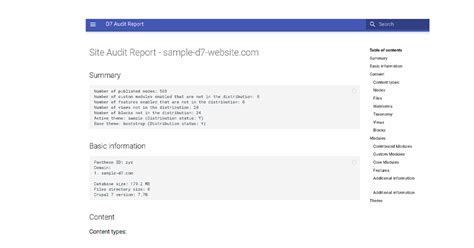 Drupal 7 Migration Complexity Audit Tool