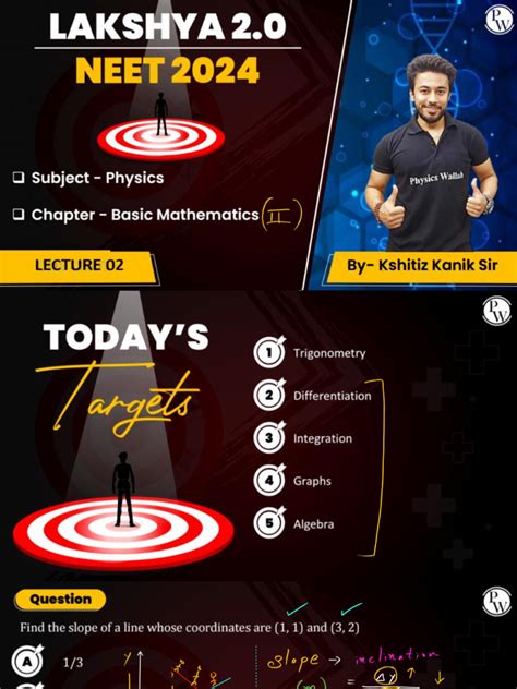 basic mathematics 02 classnotes lakshya neet 2 0 2024 pdf