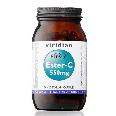 Ester-C Vitamin C 550mg in 90vegcaps from Viridian
