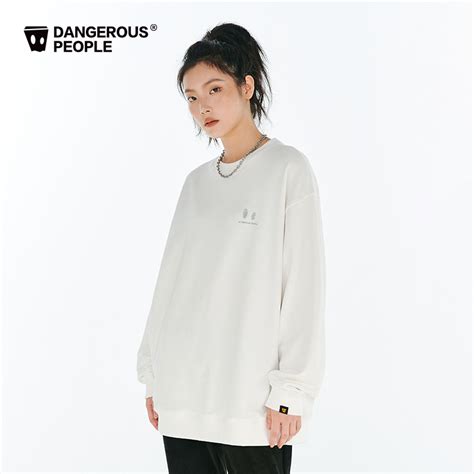 Dangerouspeople薛之谦dsp圆领卫衣金属感浮雕印花潮流情侣装上衣虎窝淘