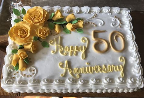 Walmart Bakery 50th Anniversary Cakes Sheet Cake Wedd