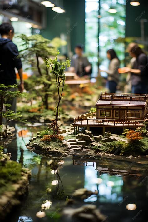 Premium Ai Image Photoshoot With Tilt Shift Style Of Classmates Exploring Educational Po