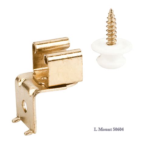 Shutter Catch Button Style B L Mount Strike And Catch Brass Plated