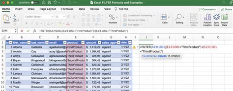 Excel FILTER Function And Examples Layer Blog