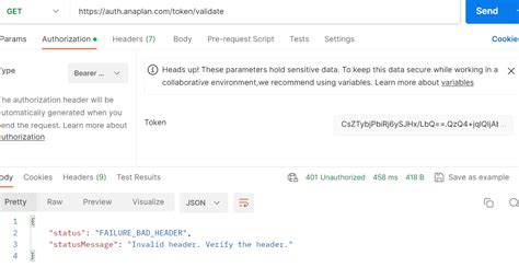 Get Authentication Token Details Anaplan Community