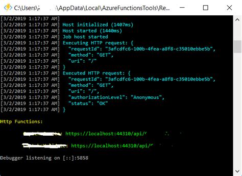 Run Azure Function With Endpoint Under Localhost From Visual