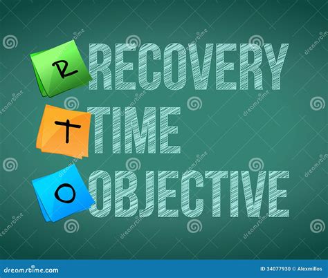 Recovery Time Objective Stock Illustration CartoonDealer
