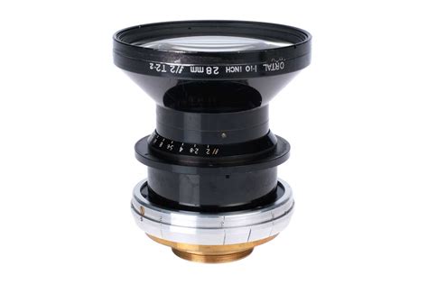 Lot 292 A Taylor Hobson Ortal F2 28mm Tv Lens