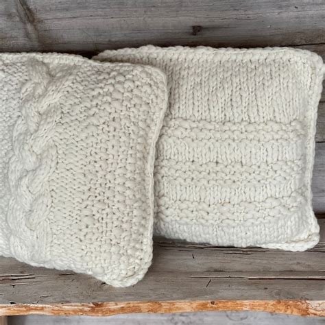 Chunky Knit Cushion Etsy