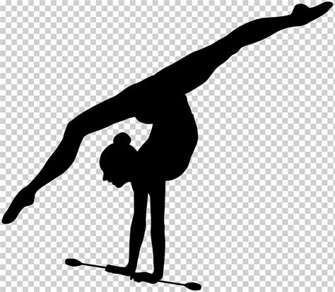 Silueta de mujer silueta gimnasia rítmica gimnasia ángulo aptitud