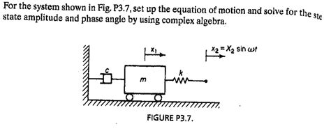 For The System Shown In Fig P3 7 Set Up The Equation