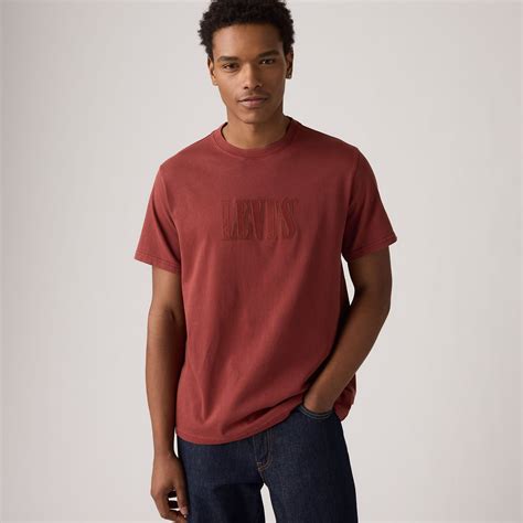 Levis® Mens Relaxed Short Sleeve Graphic T Shirt Brown Levis Th