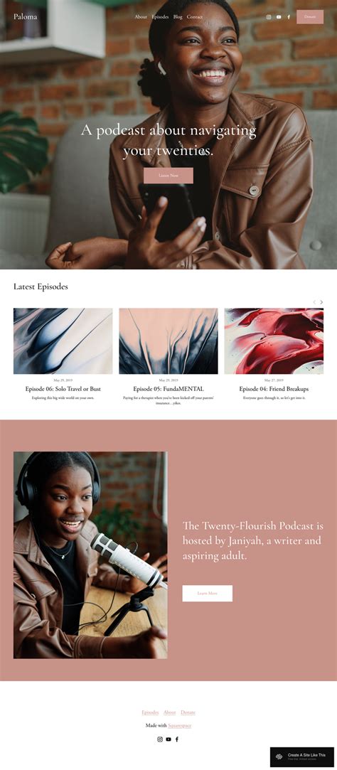 Paloma Squarespace Template Sqspthemes