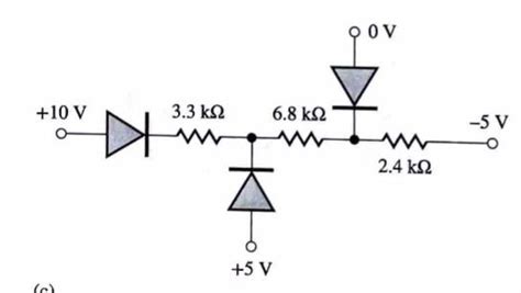 Solved Find The Q Point For The Diodes In The Following Two Chegg Com