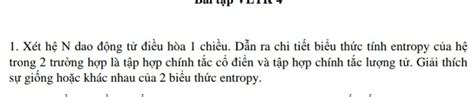 SOLVED 1 Xét h N dao ng t i u hòa 1 chi u D n ra chi ti t bi u