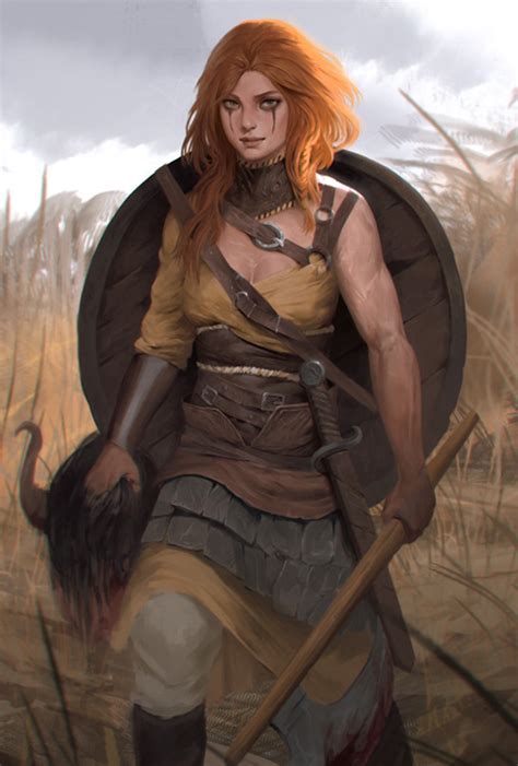 Pathfinder Kingmaker Portraits Warrior Woman Character Portraits