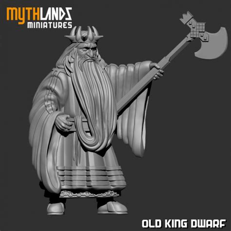 3d Printable Dwarf Army Bundle 11 Heroes By Mythlands Miniatures