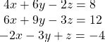 Chapter Systems Of Linear Equations Three Variables Pre Calculus