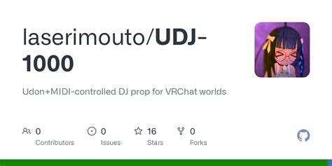 Github Laserimouto Udj 1000 Udon Midi Controlled Dj Prop For Vrchat