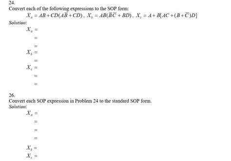 Solved 24 Convert Each Of The Following Expressions To