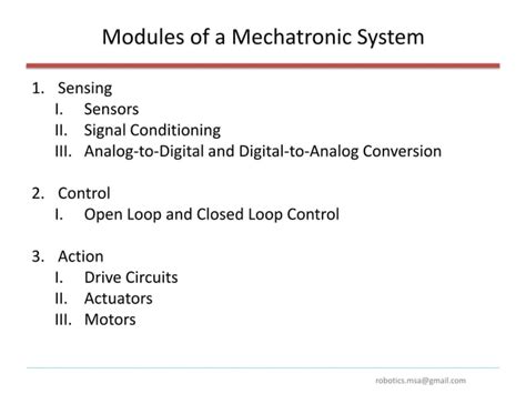 Introduction To Mechatronics Pdf