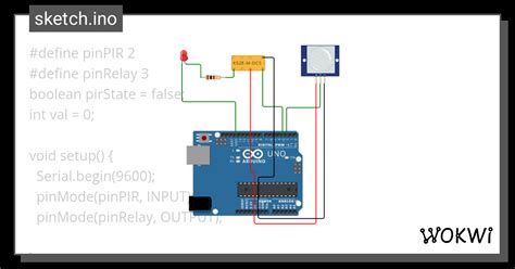 Topik 8 Relay Pir Led Wokwi Esp32 Stm32 Arduino Simulator