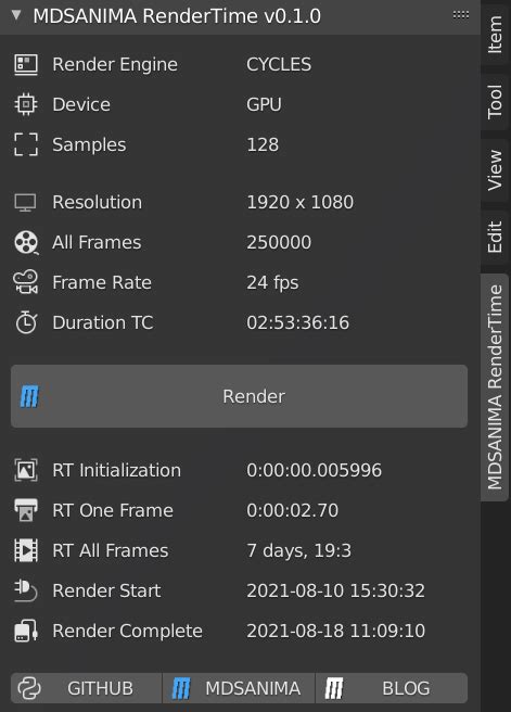 Releases · Mdsanima Devmdsanima Render Time · Github