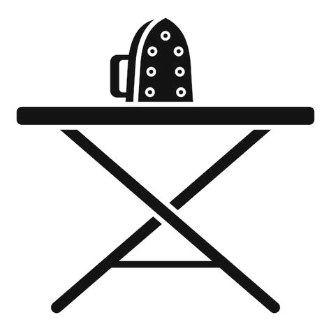 Premium Vector Black And White Ironing Board Icon