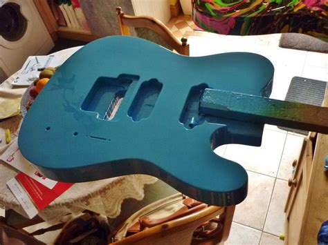 Custom Guitar I Found This 7 String Tele I Started