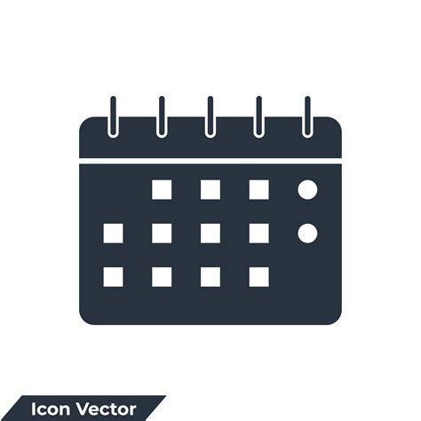 Calendar Icon Logo Vector Illustration Calendar Symbol Template For Graphic And Web Design