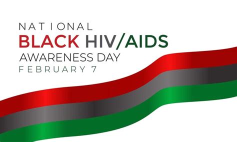 Premium Vector National Black Hivaids Awareness Day Flyer Design Flat