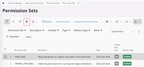 Deleting A Permission Set Technical Documentation For Ifs Cloud