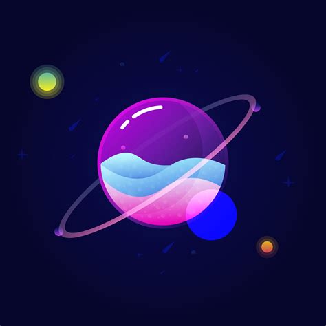 Planets Wallpaper 4k Colorful Orbit Minimal Art