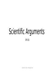 Scientific Arguments Pptx Scientific Arguments BY Adpated From