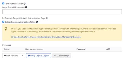 Configuring And Verifying Form Authentication In Invicti Enterprise