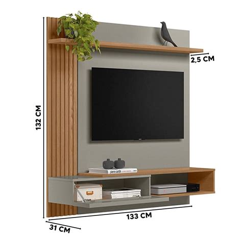 Painel Home Ripado Para Tv 55 Polegadas Alvorada Linea Brasil