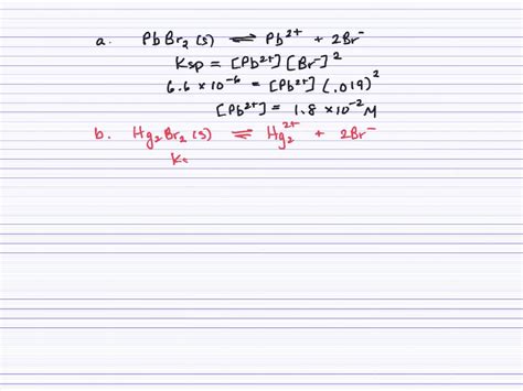 SOLVED Calculate The Concentration Of Each Of The Following Ions In Numerade