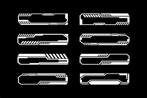 Hud Cyber Techno Border Design Elements Graphic By Ozan Id · Creative